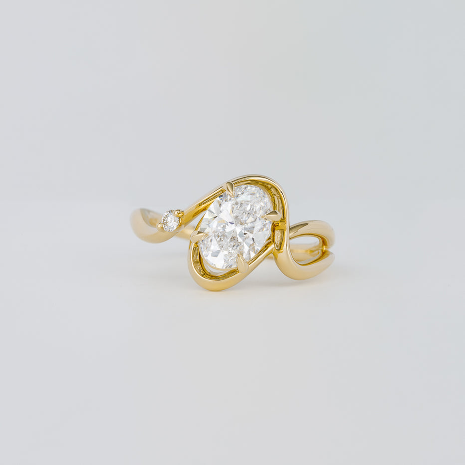 Aurora Oval - Diamond Engagement Ring – Grew & Co