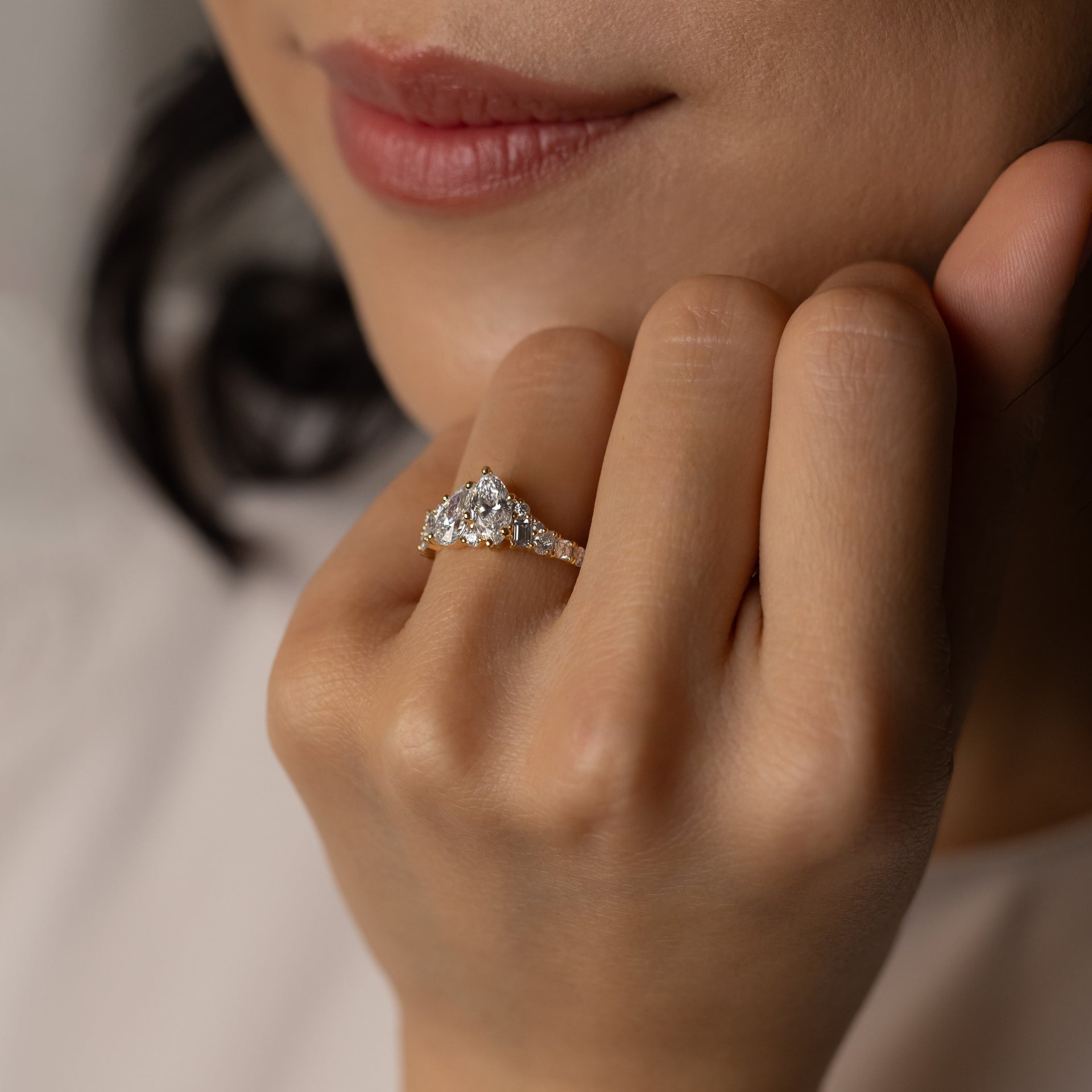 Icicle Extra Large Diamond Ring – Grew & Co